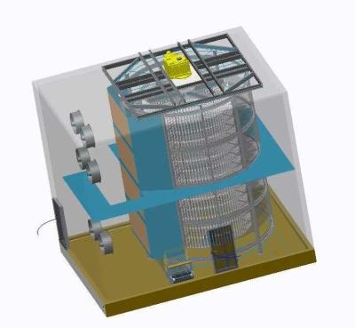 China 750KG/H 1200KG/H Spiral Belt Freezer for sale