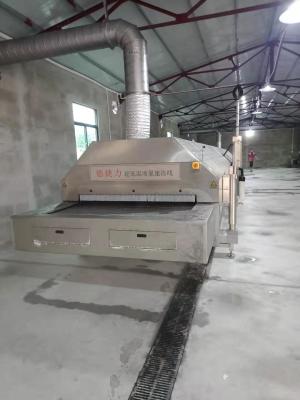 China Liquid Nitrogen Fast Freezing Mesh Belt Continuous Cryogenic Line For Metal for sale