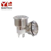 China 16A High Current Metal Push Button Switch IP67 Steel Push Button With Illuminated for sale