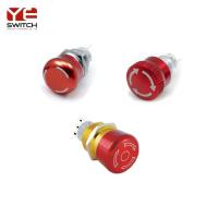 China Aluminum Alloy Push Button Switch 5A 250VAC Push On Push Off Switch for sale