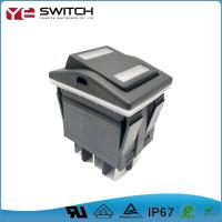 China IP67 Waterproof Built-in Electronic Power Switch Illuminated Light Automotive Push Button Micro Rocker Switch for Marine Parts for sale
