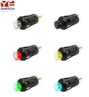 China 8mm Green Illuminated Push Button Round Spst Momentary Switch 500VAC for sale