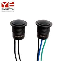 China Wired Low Profile Mechanical Switches 16mm Electronics Low Profile Push Button for sale