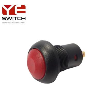 China 24VDC Waterproof Momentary Push Button Self Lock Interlock Push Button Switch Red Cap for sale