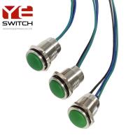 China IP68 Silicone Metal Push Button Switch 16mm 3A 250V Metal Momentary Switch for sale