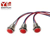 China 3A 250VAC 16mm Emergency Stop Button PA66 Illuminated Push Button Switch for sale