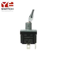 China (ON)-OFF-(ON) Toggle Switch PC Terminal Flat Metal Handle For Test Instruments for sale