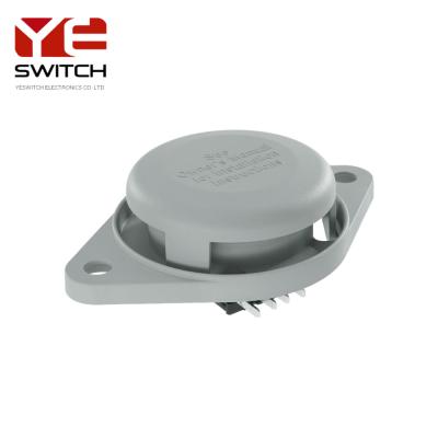 China 24VDC Seat Switch 94V - 2 Gray Irregular Bracket White Push Button Switch for sale