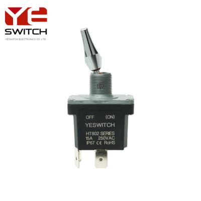 China Heavy-Duty Metal Toggle Switch Falt Metal Handle PC Teminal For Marine Equipment for sale
