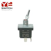 China Momentary (ON) OFF Metal Toggle Switch PC Terminal For Heavy Equipment for sale