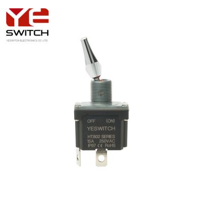 China Momentary OFF-(ON) PC Terminal Metal Toggle Switch For Aerial Work Platforms for sale