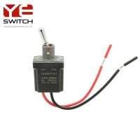 China Waterproof (OFF)-ON Metal Toggle Switch Rubber Terminal For Aerial Work Platforms for sale