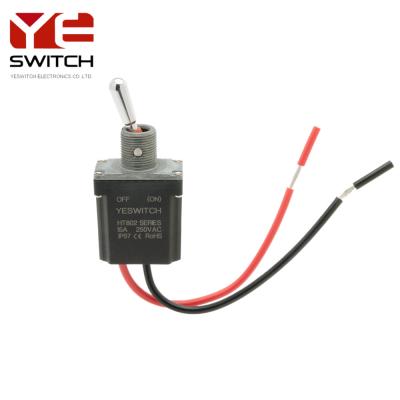 China Waterproof (OFF)-ON Metal Toggle Switch Rubber Terminal For Aerial Work Platforms for sale