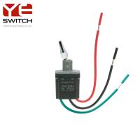 China Flat Metal Handle Metal Flick Switch Steel Aluminum Metal Push Button Switch for sale