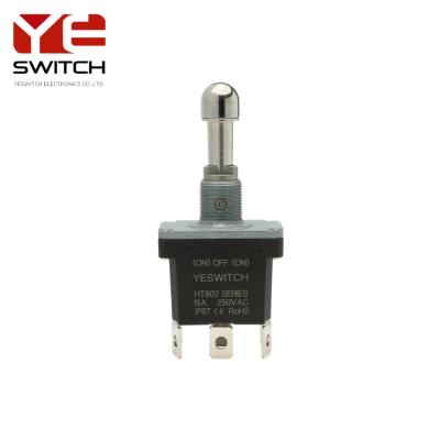 China 15A On On On Toggle Switch with 100,000 Cycles and -40 to +85 Degrees Operating Range for sale