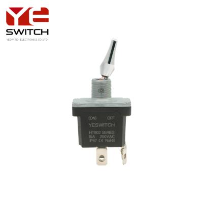 China High Current Metal Toggle Switch 15A 28V With 4 Pins For Aerial Vehicle for sale