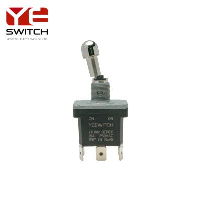 China HT802 Double Pole ON-ON Industrial Toggle Switch With PC Terminal for sale