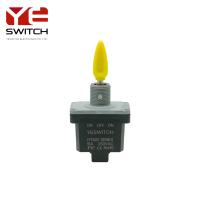 China Yellow Booted Handle Metal Toggle Switch With Screw Terminal for sale