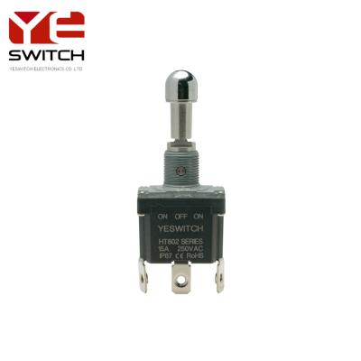 China ON-OFF-ON Industrial Metal Toggle Switch Single Pole With Outer Screw Terminal for sale