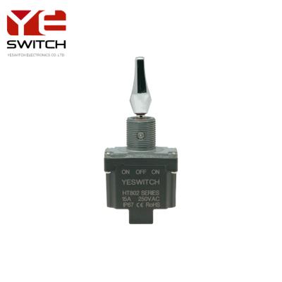 China Flat Metal Handle Toggle Switch With CE And UL Certification For Industrial Application for sale
