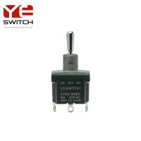 China Metal Toggle Switch Single Pole ON-OFF-ON With Solder Terminal for sale