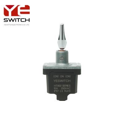 China Industrial Metal Toggle Switch Momentary (ON)-ON-(ON) Function For Heavy Duty Machinery for sale
