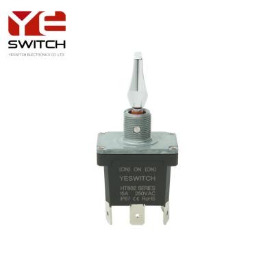 China High Current Industrial Metal Toggle Switch With Flat Metal Handle For Heavy Machine for sale