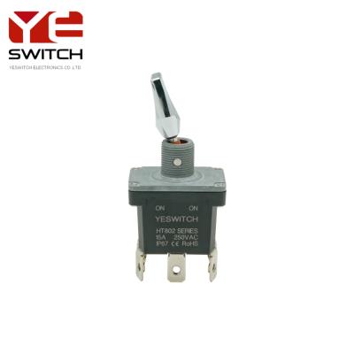 China Double pole ON-ON industrial metal toggle for heavy duty instrument for sale