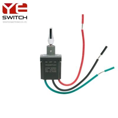 China IP68 Rating waterproof industrial metal toggle switch with rubber terminal for sale