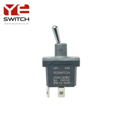 China 2 Positions Waterproof And Dust Proof Industrial Metal Toggle Switch for sale