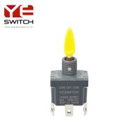 China IP68 Waterproof Industrial Metal Toggle Switch with Stainless Steel Lever and 15A 125/250VAC Rating for sale