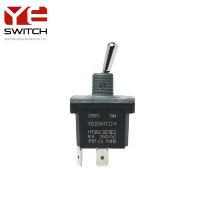 China Momentary (OFF)-ON Industrial Toggle Switch With Metal Handle With PC Terminal for sale