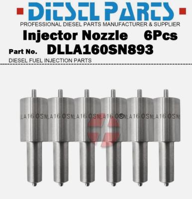 China Diesel Fuel Injector Nozzle Tip NP-DLLA160SN893 105015-8930 for Mitsubishi 6D16 6D17 for sale