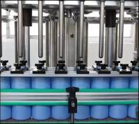 China 12 Nozzle 70BPM Shampoo Bottle Filling Machine Chemical Liquid Filling Machine for sale