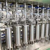 China 10 Nozzle Soy Sauce Filling Machine 60BPM Automatic Condiment Linear Liquid Filling Machine for sale