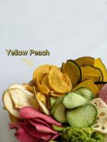 China Vacuum Fried Yellow Peach Chips - 2.5kg Bulk Pack with 12 Month Shelf Life | Healthy Vegan Snacks for sale