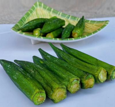 China Crisp VF Okra 2.5KG - Low Temperature Vacuum Fried Vegetable Snacks with 12 Month Shelf Life for sale