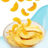China Vacuum Fried Yellow Peach Chips 2.5kg Bag Crunchy Healthy Snack BRC Kosher for sale