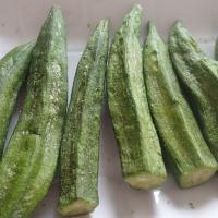 China Vacuum Fried Okra Snack 500g Healthy Crispy Vegetable Chips BRC Kosher for sale
