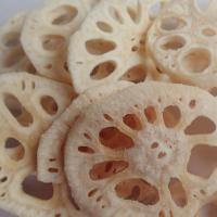 China Low Temperature Vacuum Fried Lotus Root Chips BRC Kosher Certified 4kg Bulk for sale