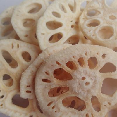 China Low Temperature Vacuum Fried Lotus Root Chips BRC Kosher Certified 4kg Bulk for sale
