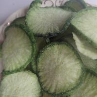 China Sliced Vacuum Fried Green Radish Chips 12 Month Shelf Life OEM BRC Kosher for sale