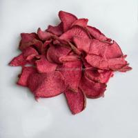 China Vacuum Fried Red Turnip Chips 5kg BRC Certified Healthy Dried Radish Slices for sale