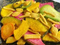 China Shrimp Flavor Mixed Vegetables Fruits Rice Crackers Snack 12 Months Shelf Life OEM for sale