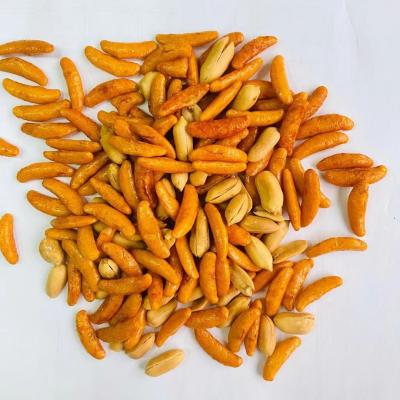 China Japanese Persimmon Seed Rice Crackers Peanut Snack 10 Pack Per Carton for sale