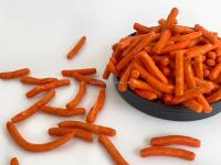 China Baked Shrimp Flavor Crispy Strips Snack 12 Month Shelf Life OEM Custom Packing for sale