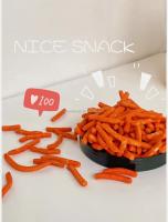 China Baked Shrimp Flavor Crispy Strips Snack 12 Month Shelf Life OEM Custom Packing for sale