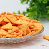China Popular Snack Triangle Corn Rice Crackers Crispy OEM Flavored Biscuits for sale