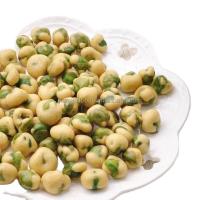 China OU KOSHER Certified Wasabi Flavored Roasted Green Peas Snack 12 Month Shelf Life for sale