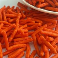 China No Additives Chilli Rice Crackers Spicy Shrimp Crackers Strips for sale